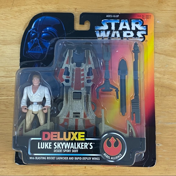 Star Wars | Toys | Star Wars 996 Luke Skywalker Sport Skiff Figure ...